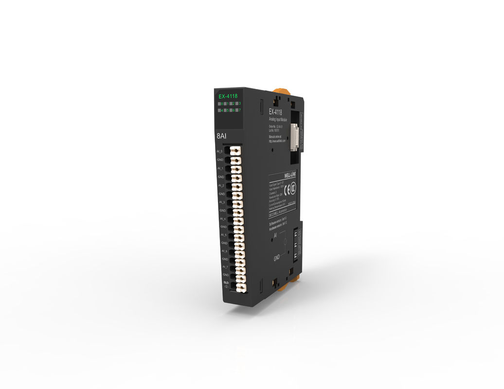 อุตสาหกรรม 8 ช่อง Analog Input Module AI Module EX-4118 สําหรับอุปกรณ์ PLC